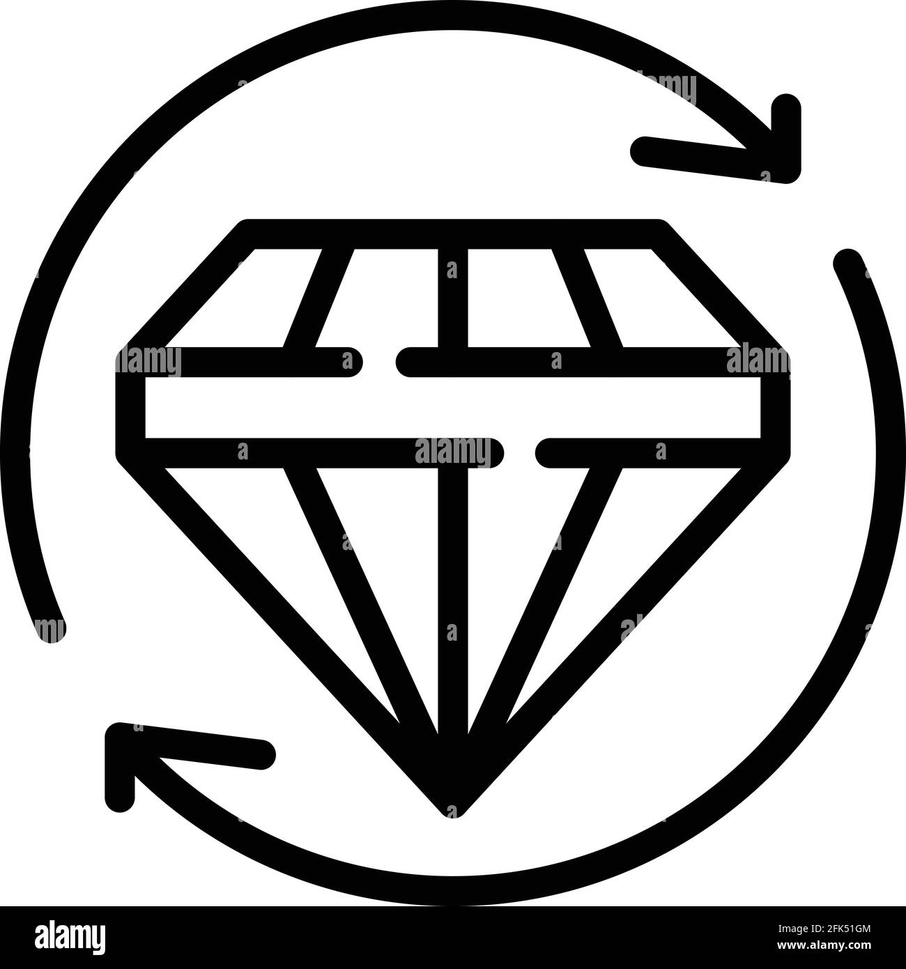 Realization process icon. Outline Realization process vector icon for ...