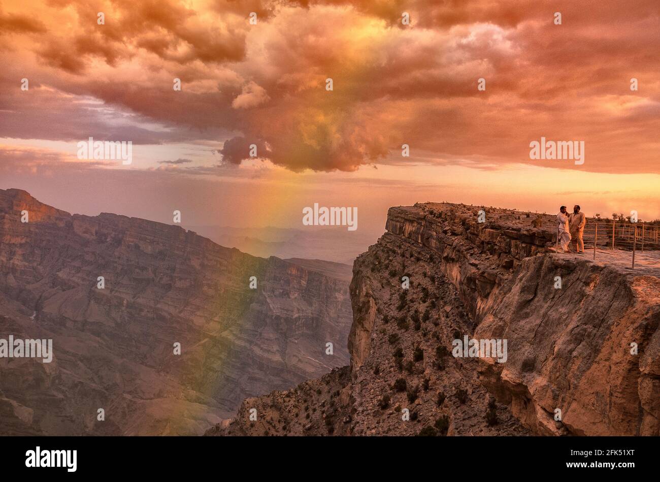 Western Asia, Arabian Peninsula, Sultanate of Oman, Jebel Shams, Grand ...