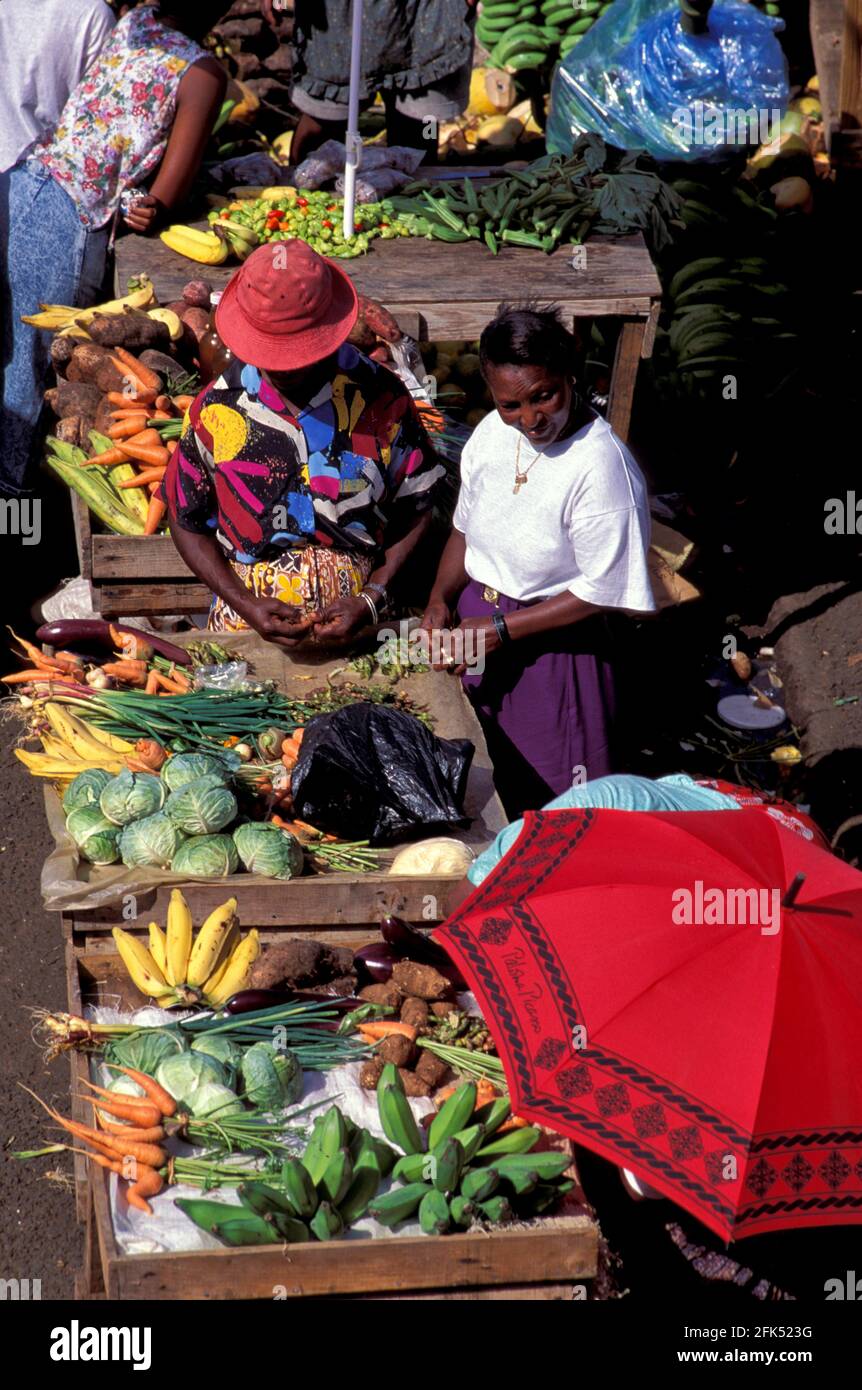 Caribbean, Island, Tropical, Grenada, street market Stock Photo - Alamy