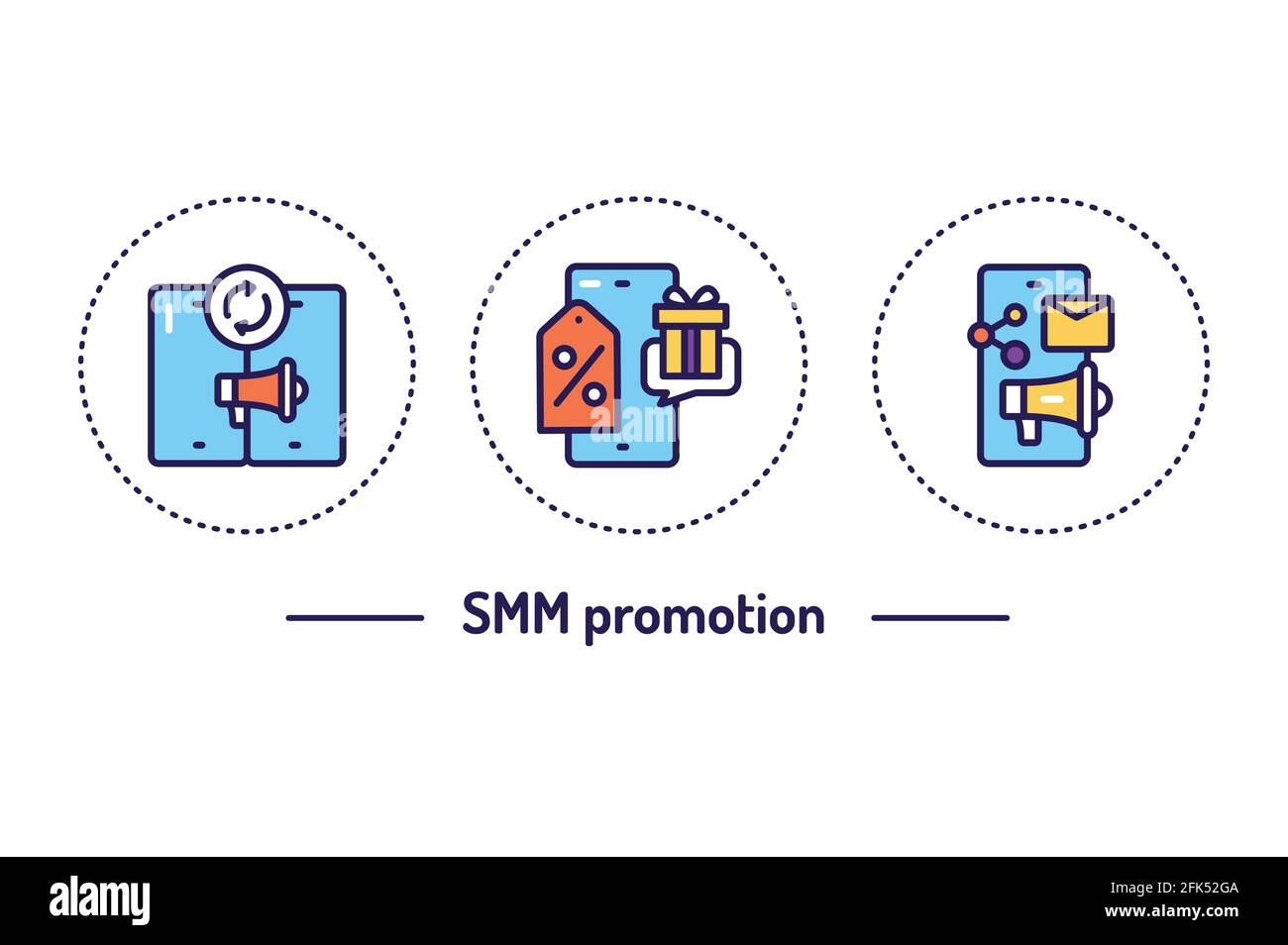 Smm icons Cut Out Stock Images & Pictures - Alamy