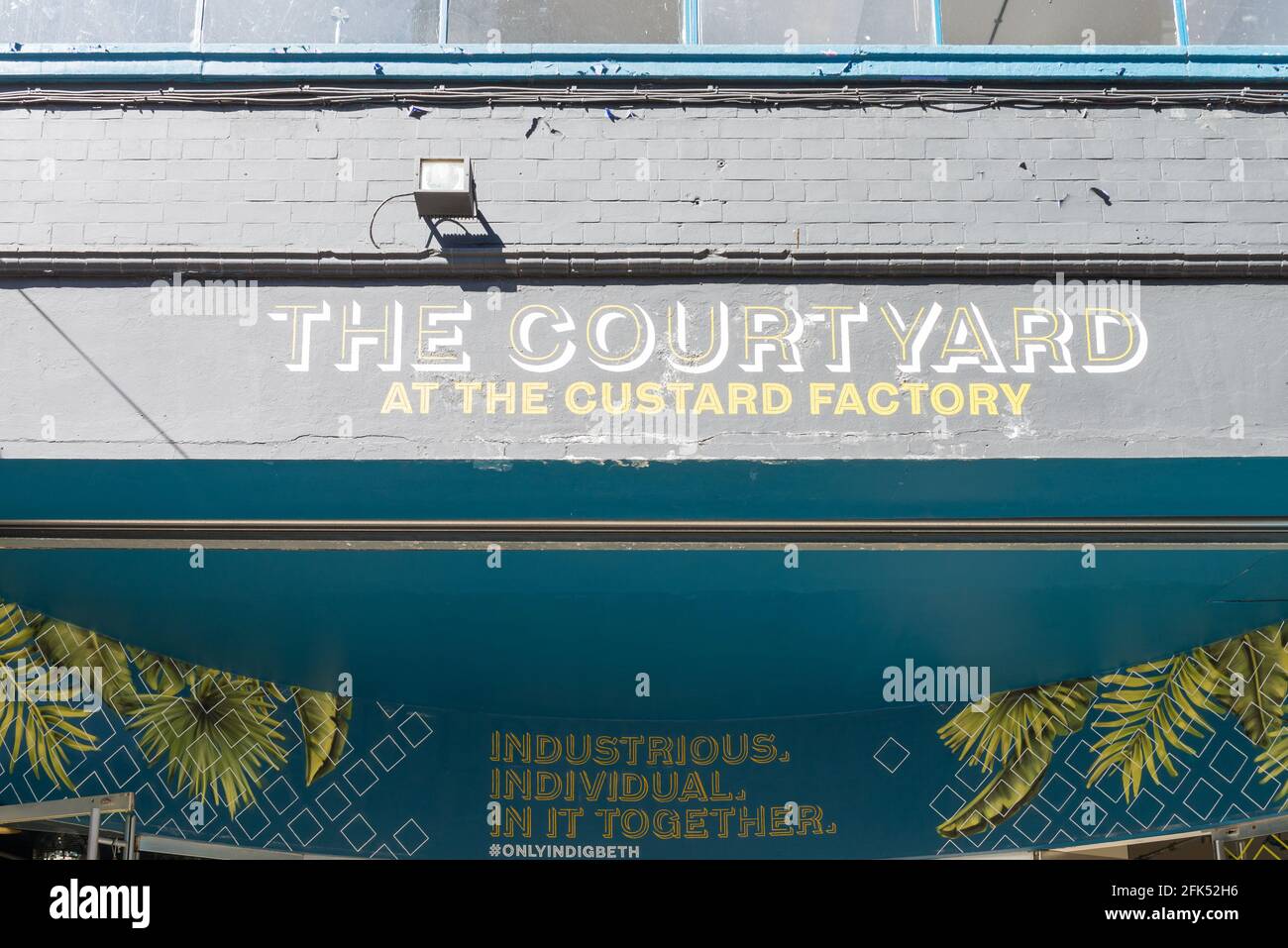 The Courtyard in the creative quarter at the Custard Factory in Digbeth ...