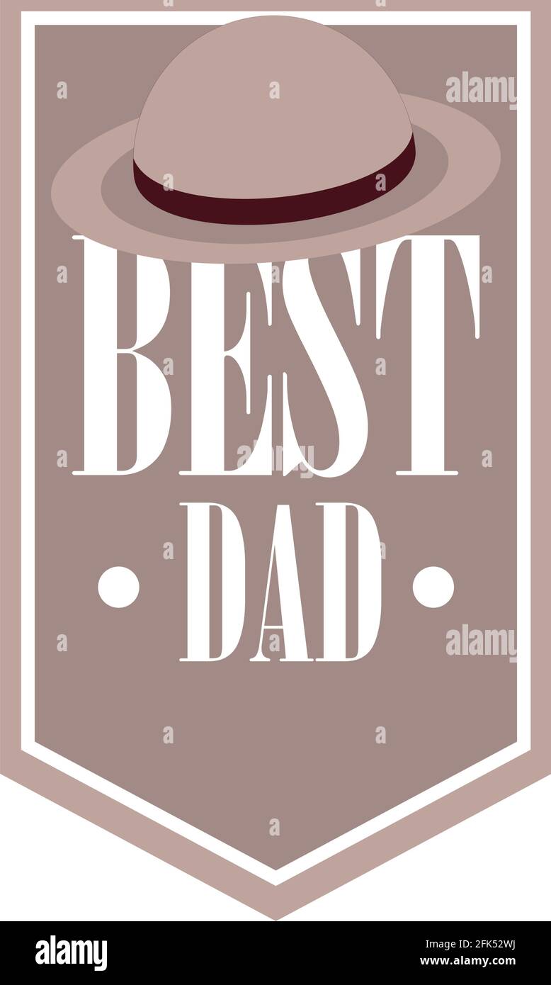 best dad lettering and hat Stock Vector Image & Art - Alamy