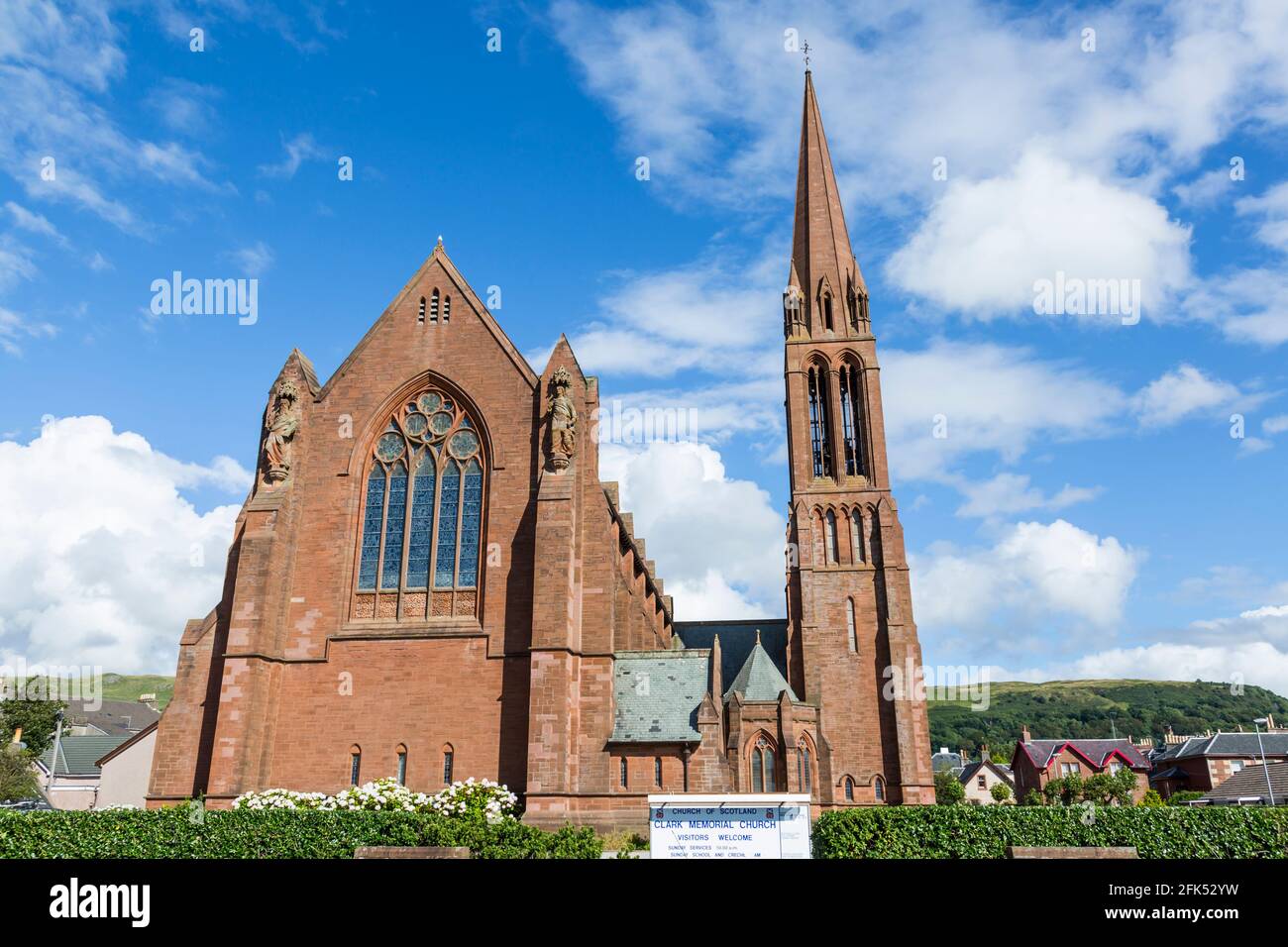 Clark Memorial Church, Largs, North Ayrshire, Scotland, UK Stock Photo ...