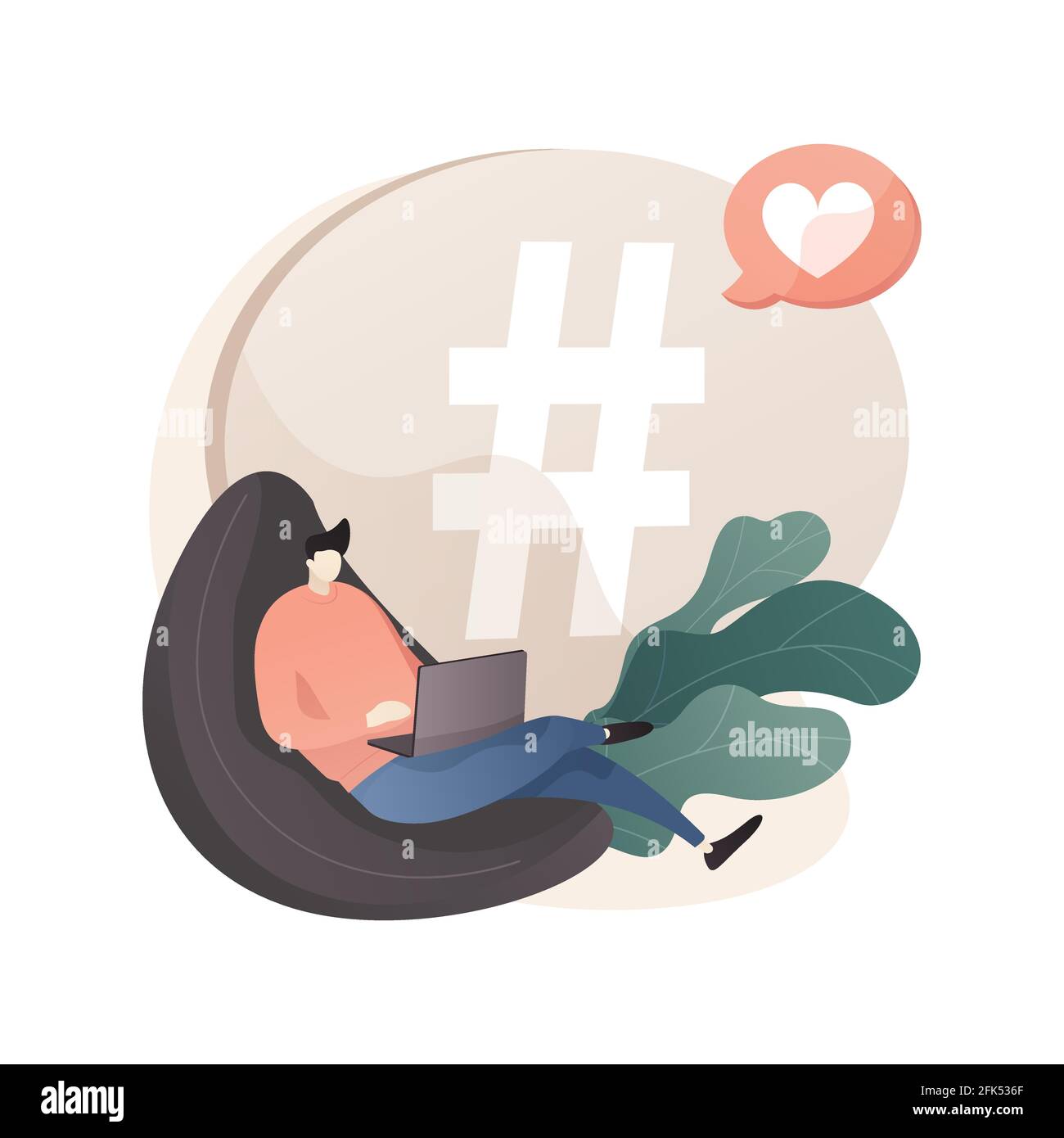 Cross-posting abstract concept vector illustration Stock Vector Image ...