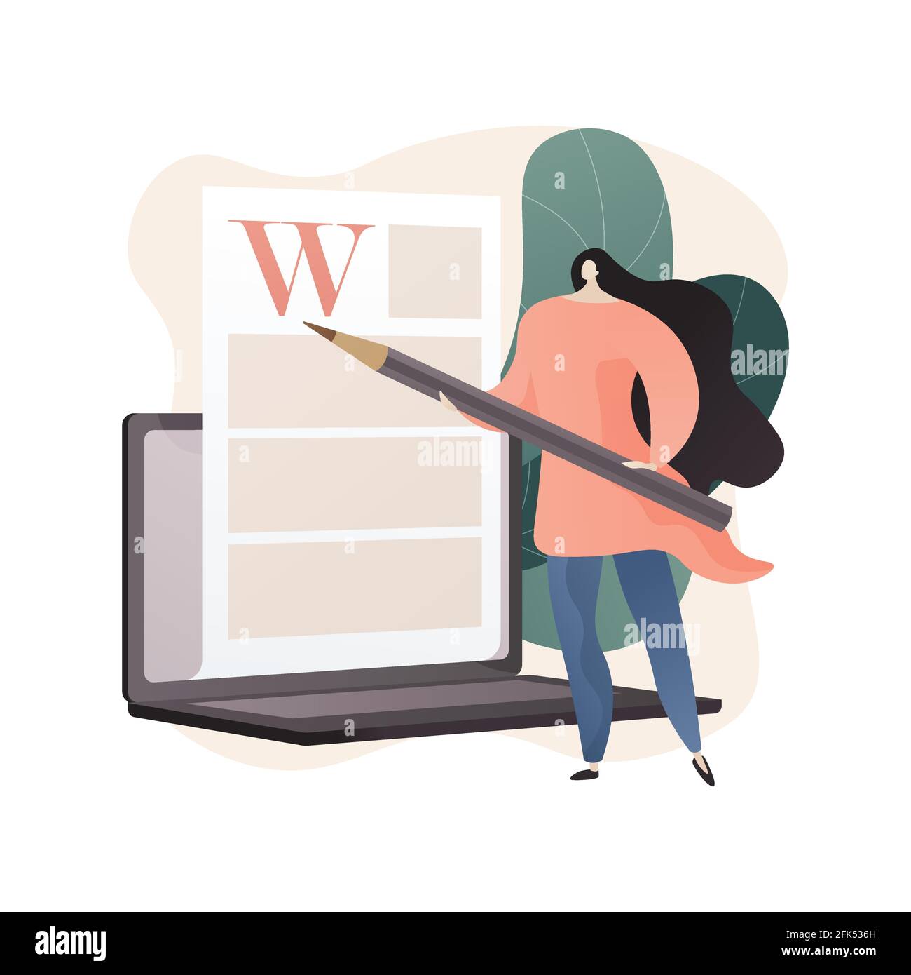 Copywriting abstract concept vector illustration Stock Vector Image ...