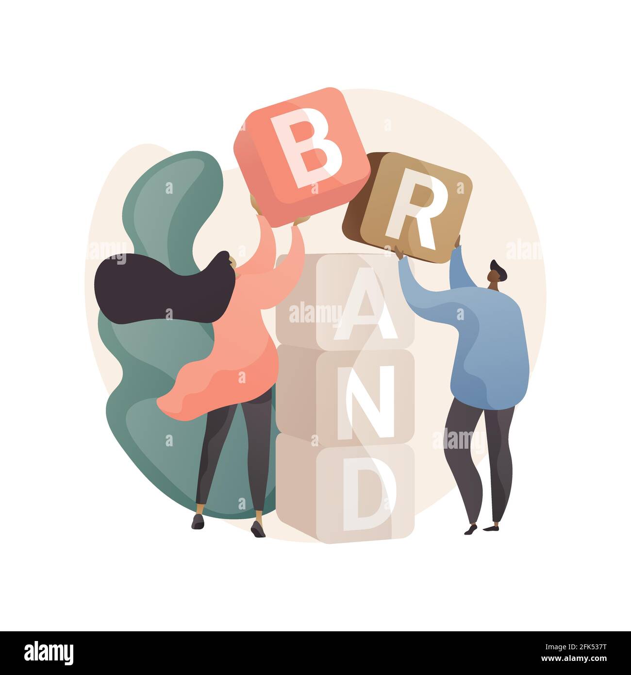 Brand building abstract concept vector illustration Stock Vector Image ...