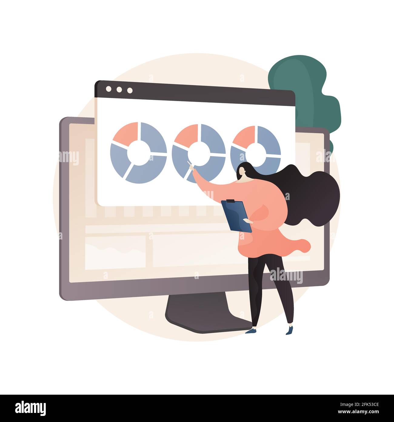 Landing page development abstract concept vector illustration Stock ...