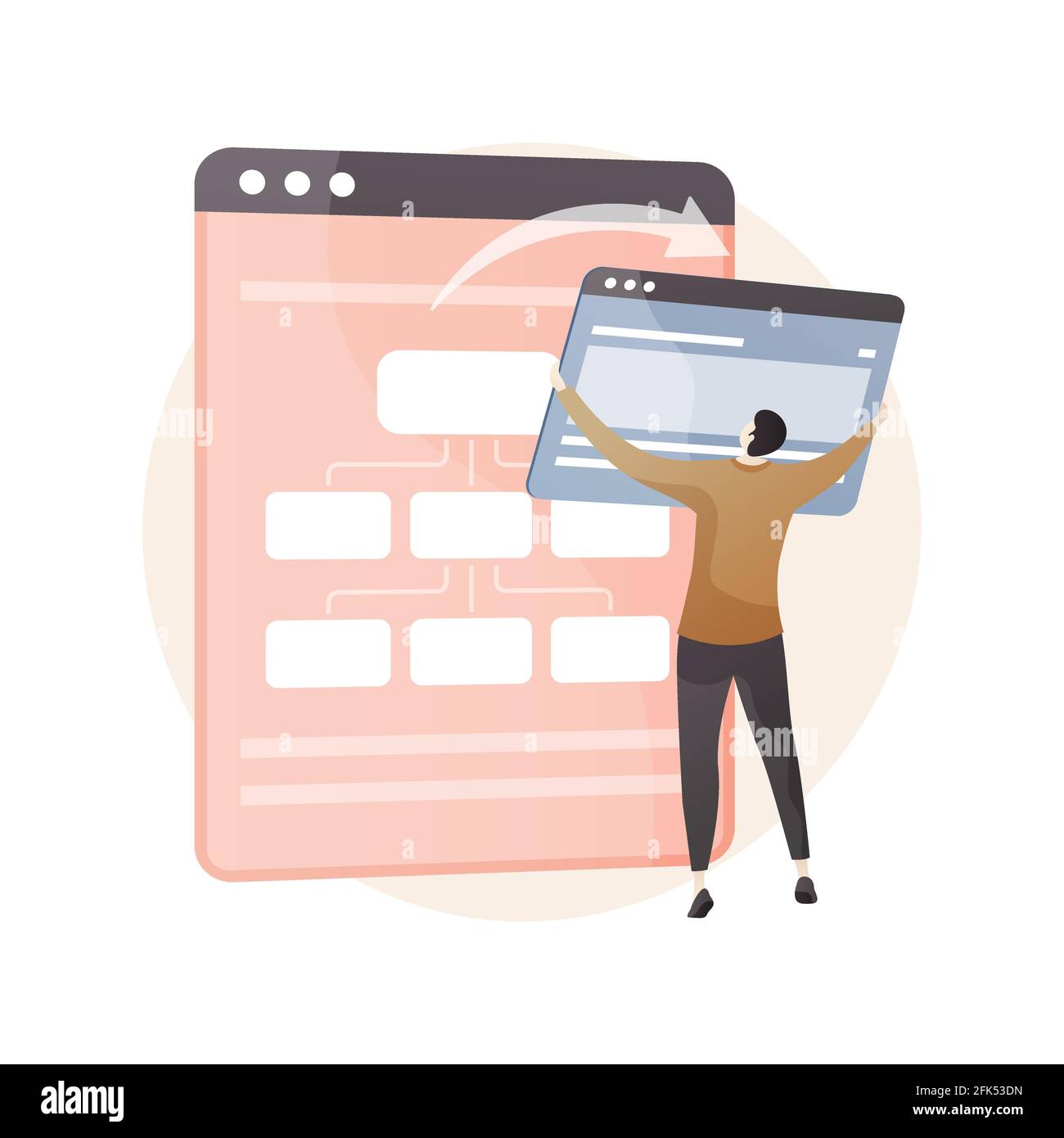 Information architecture abstract concept vector illustration Stock ...