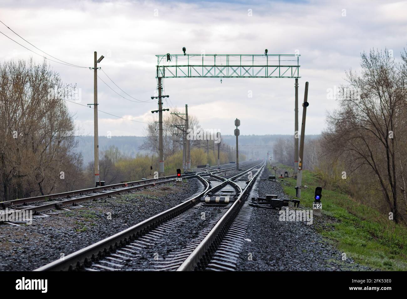 Empty railway hi-res stock photography and images - Alamy