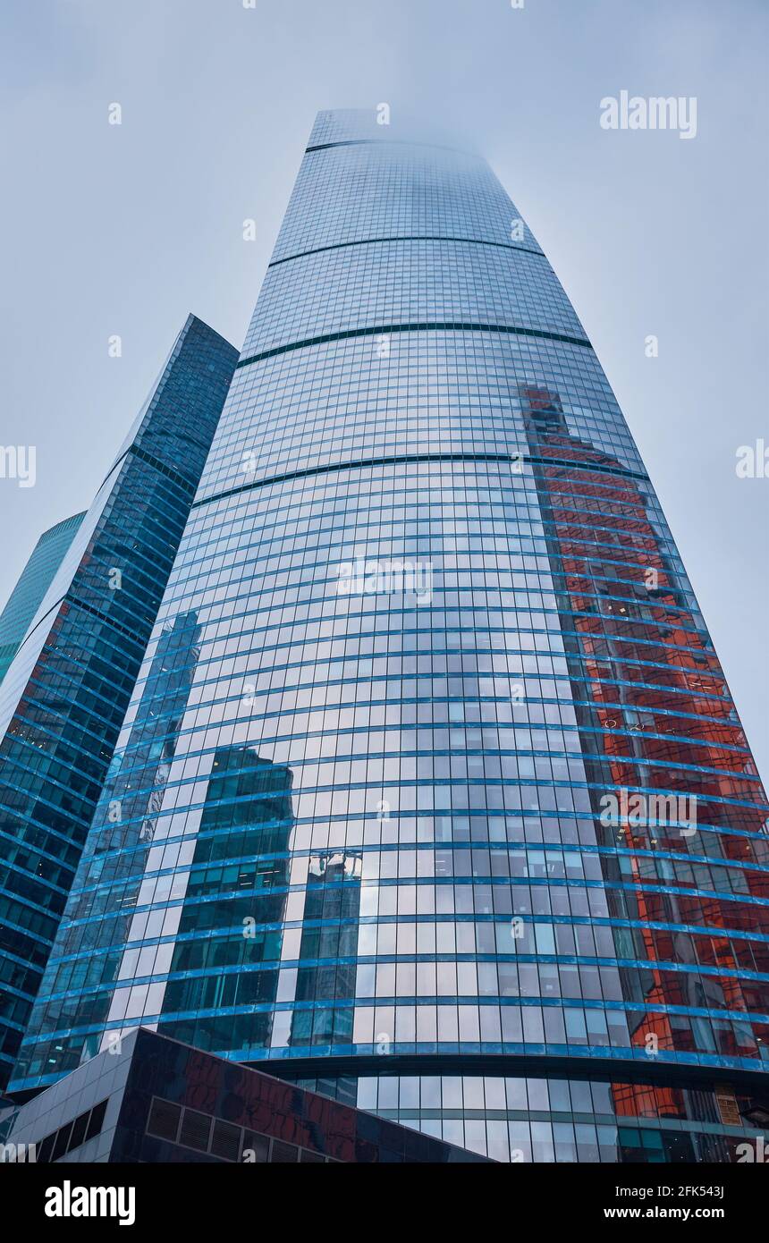 Futuristic view of the Federation Tower in the complex of high-rise ...