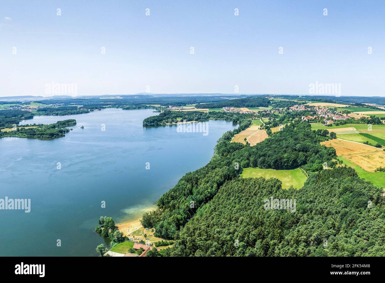 Absberg-Seespitz, Lake centre on Brombach Lake Stock Photo - Alamy