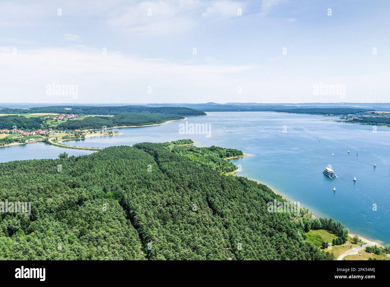 Absberg-Seespitz, Lake centre on Brombach Lake Stock Photo - Alamy