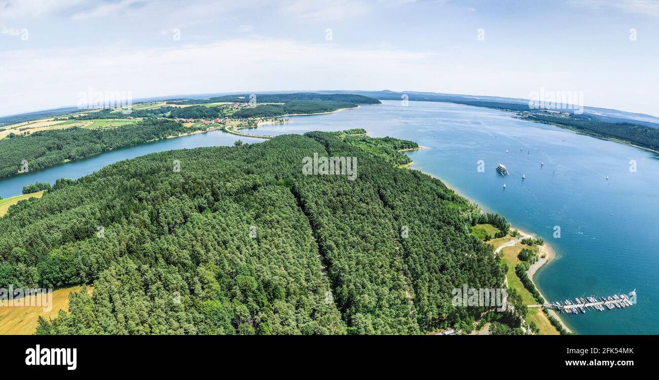 Absberg-Seespitz, Lake centre on Brombach Lake Stock Photo - Alamy