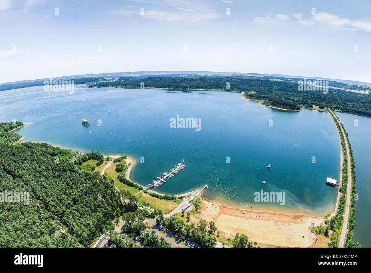 Absberg-Seespitz, Lake centre on Brombach Lake Stock Photo - Alamy