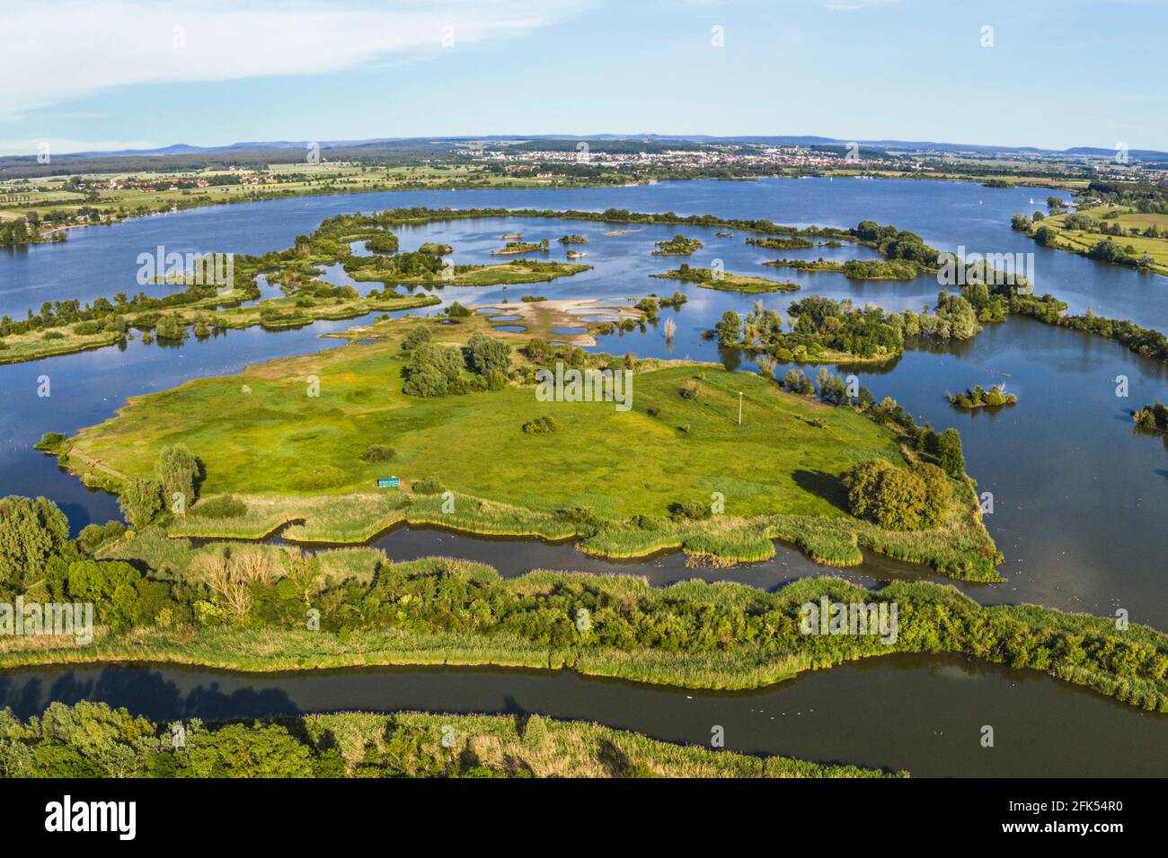 Vogelinsel - Bird's island on Altmühlsee Stock Photo - Alamy