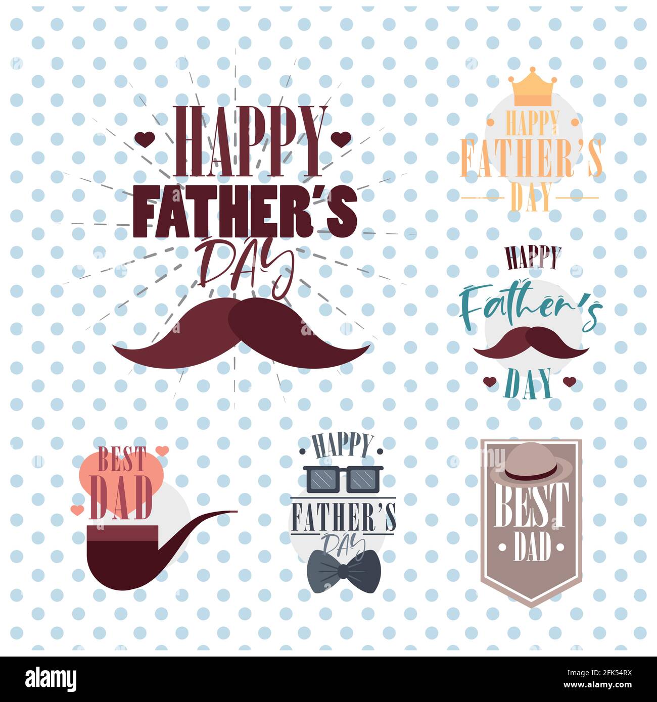 fathers day lettering design set Stock Vector Image & Art - Alamy