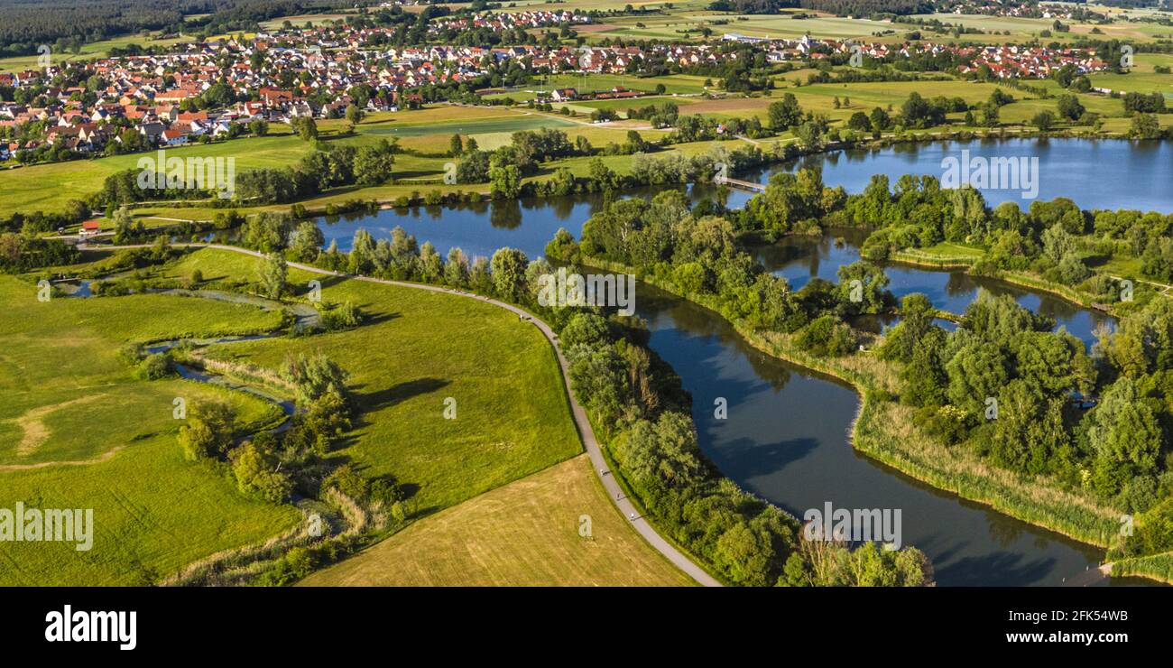 Vogelinsel - Bird's island on Altmühlsee Stock Photo - Alamy