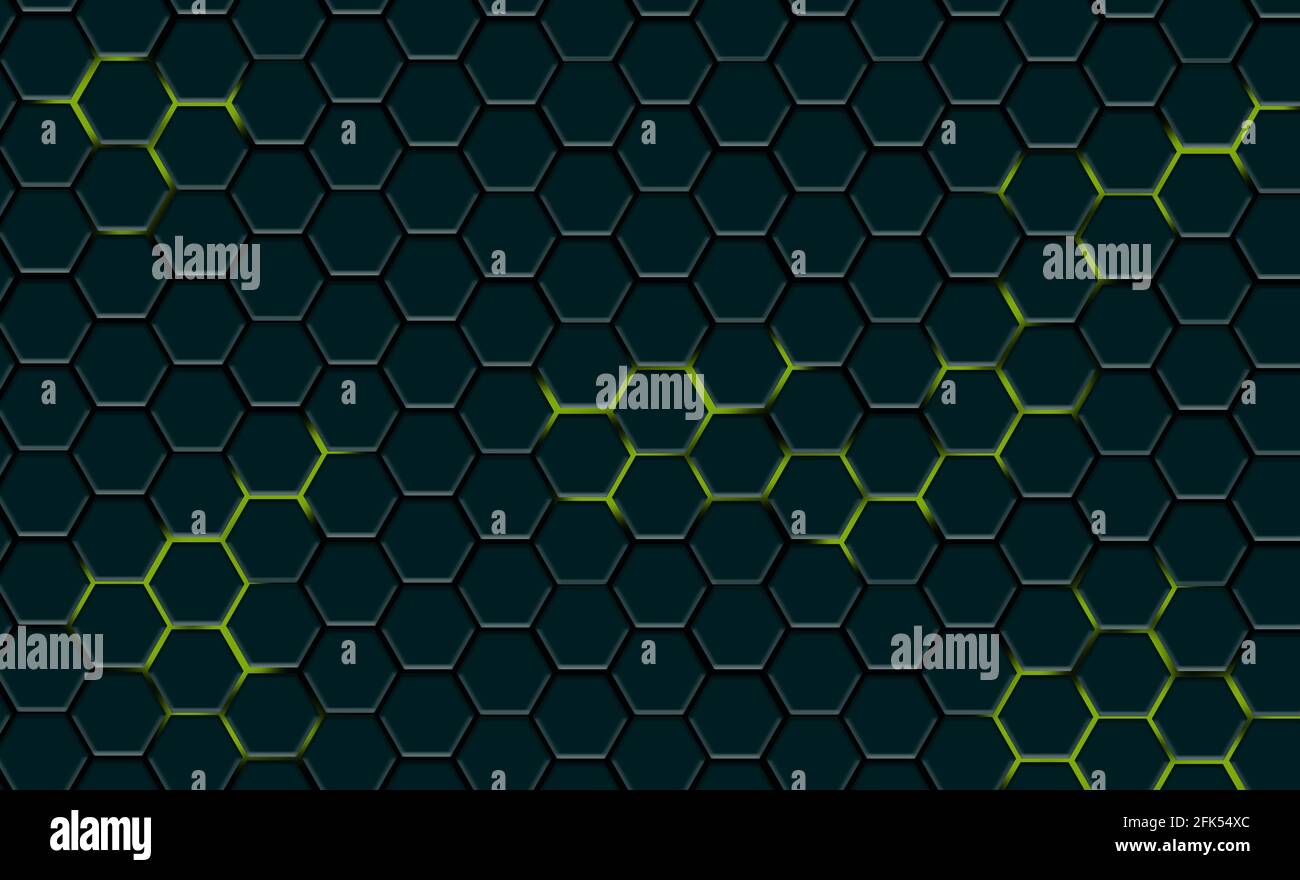 Dark hexagon pattern background 3d hi-res stock photography and images ...