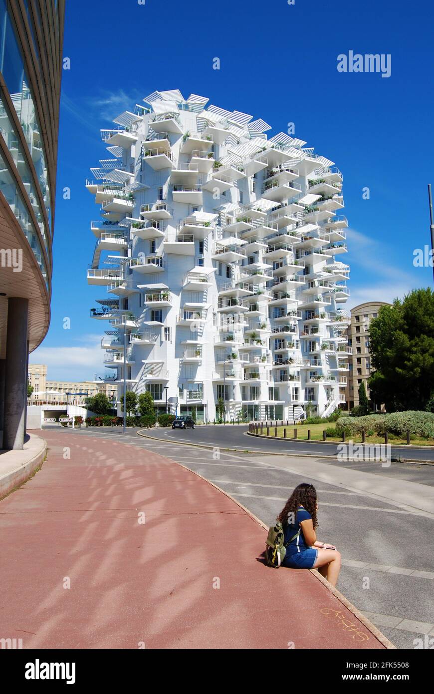 Montpellier, France - L’Arbre Blanc (The White Tree) apartment building ...