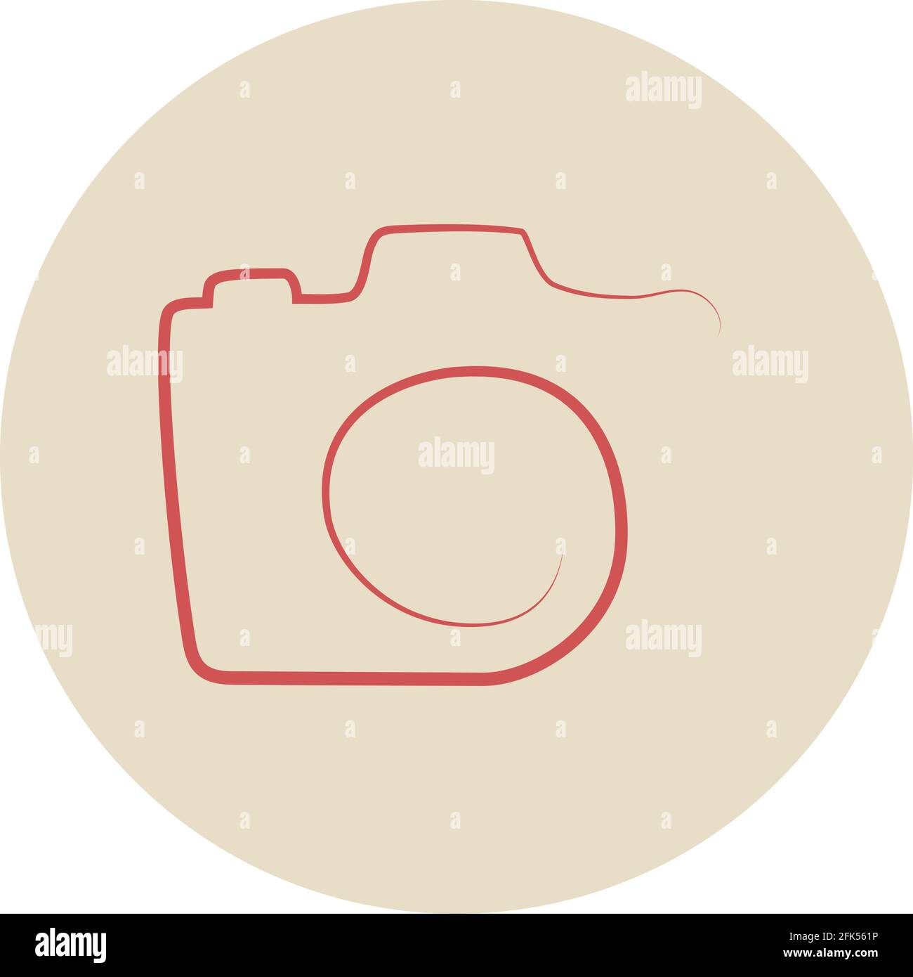 Photo camera line art logo vector minimal icon Stock Vector Image & Art ...