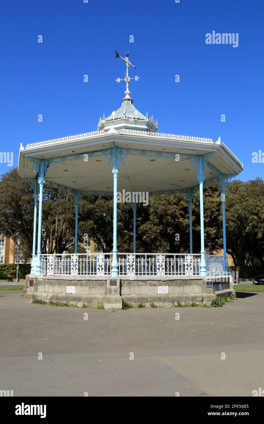 Bandstand on The Lees, Folkestone, Kent, England, United Kingdom Stock ...