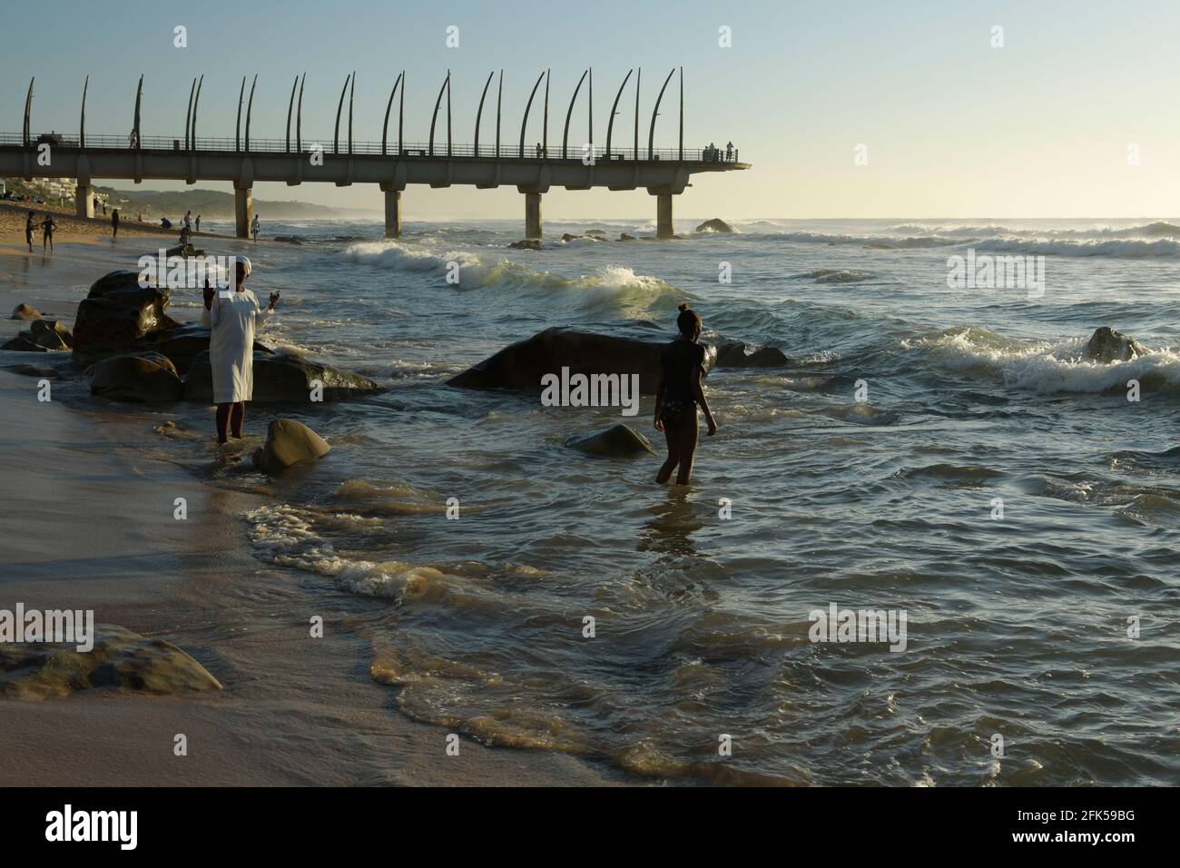 Travel, beautiful landscape, stunning Umlanga Rocks beach, Durban ...