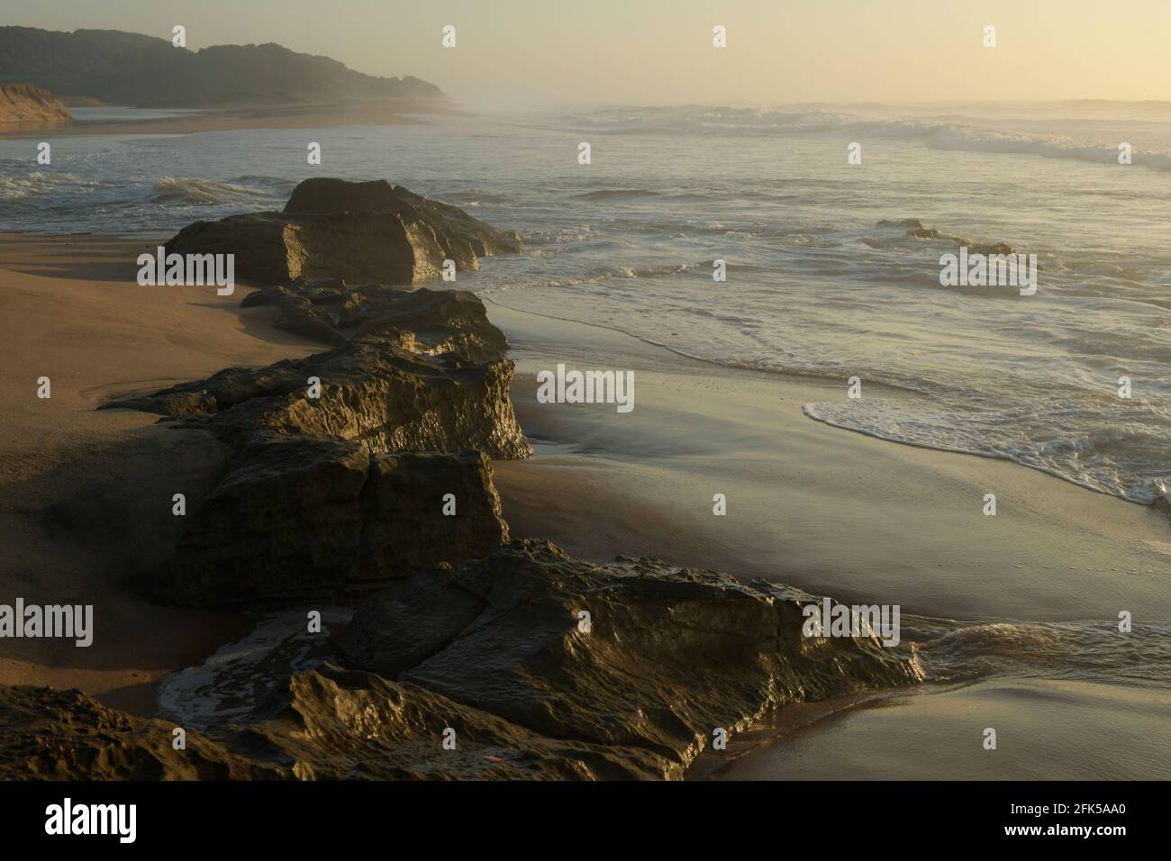 Landscape, beautiful seascape, exposed rocks, amazing Umhlanga Rocks ...