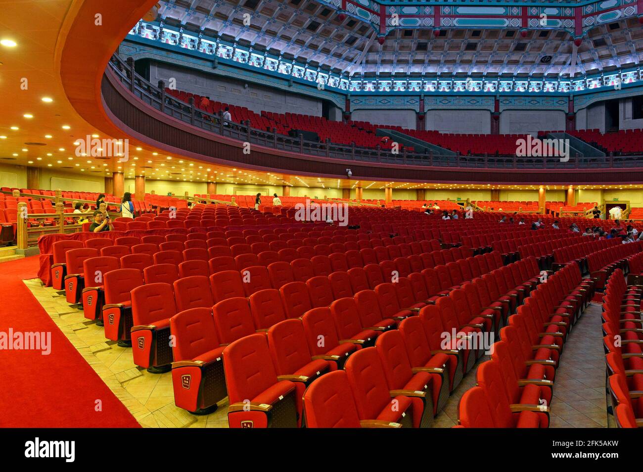 View in the auditorium at the Sun Yatsen Memorial hall in Guangzhou ...