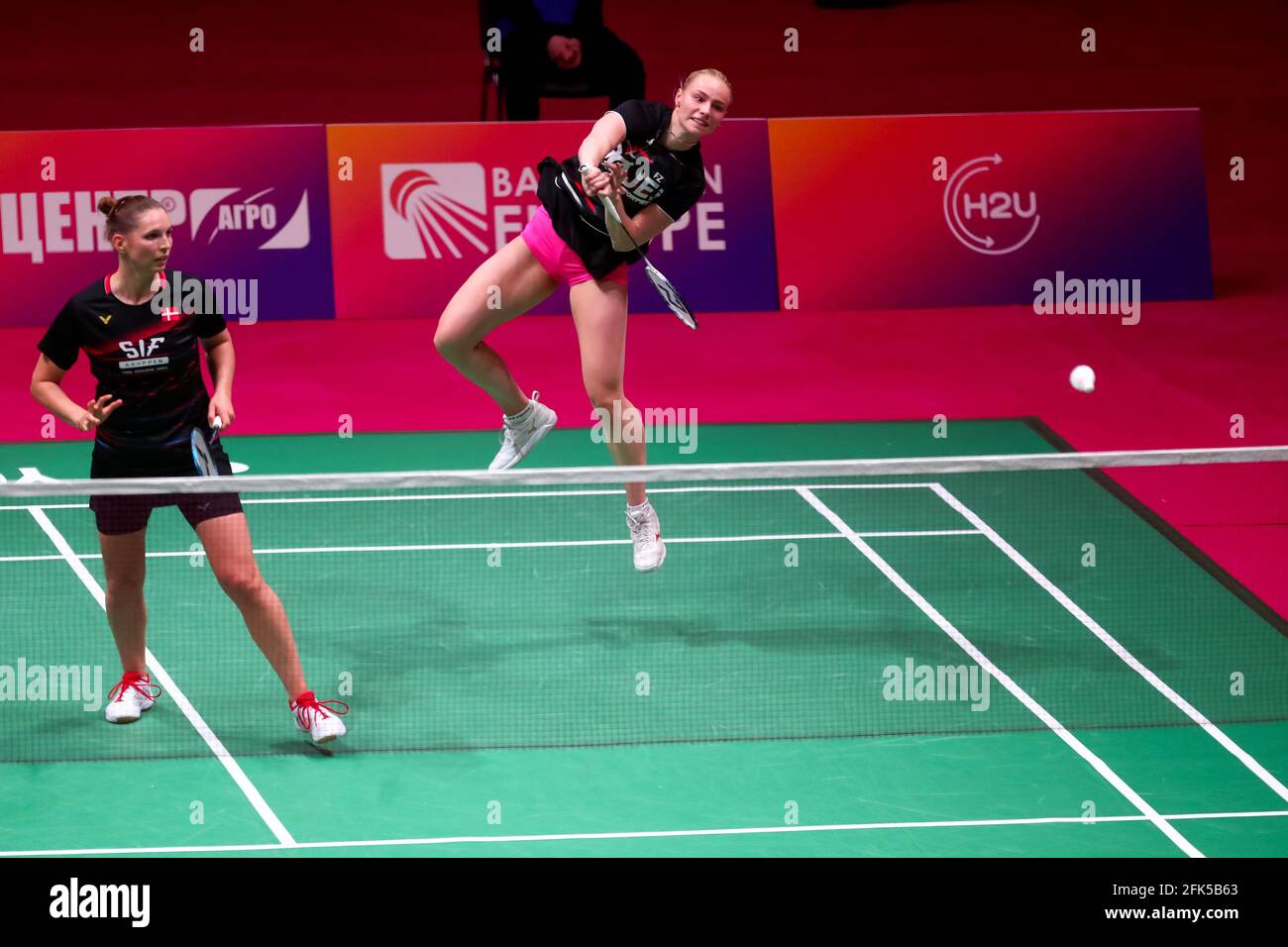 KYIV, UKRAINE - APRIL 27: Alexandra Boje of Denmark competes in her ...