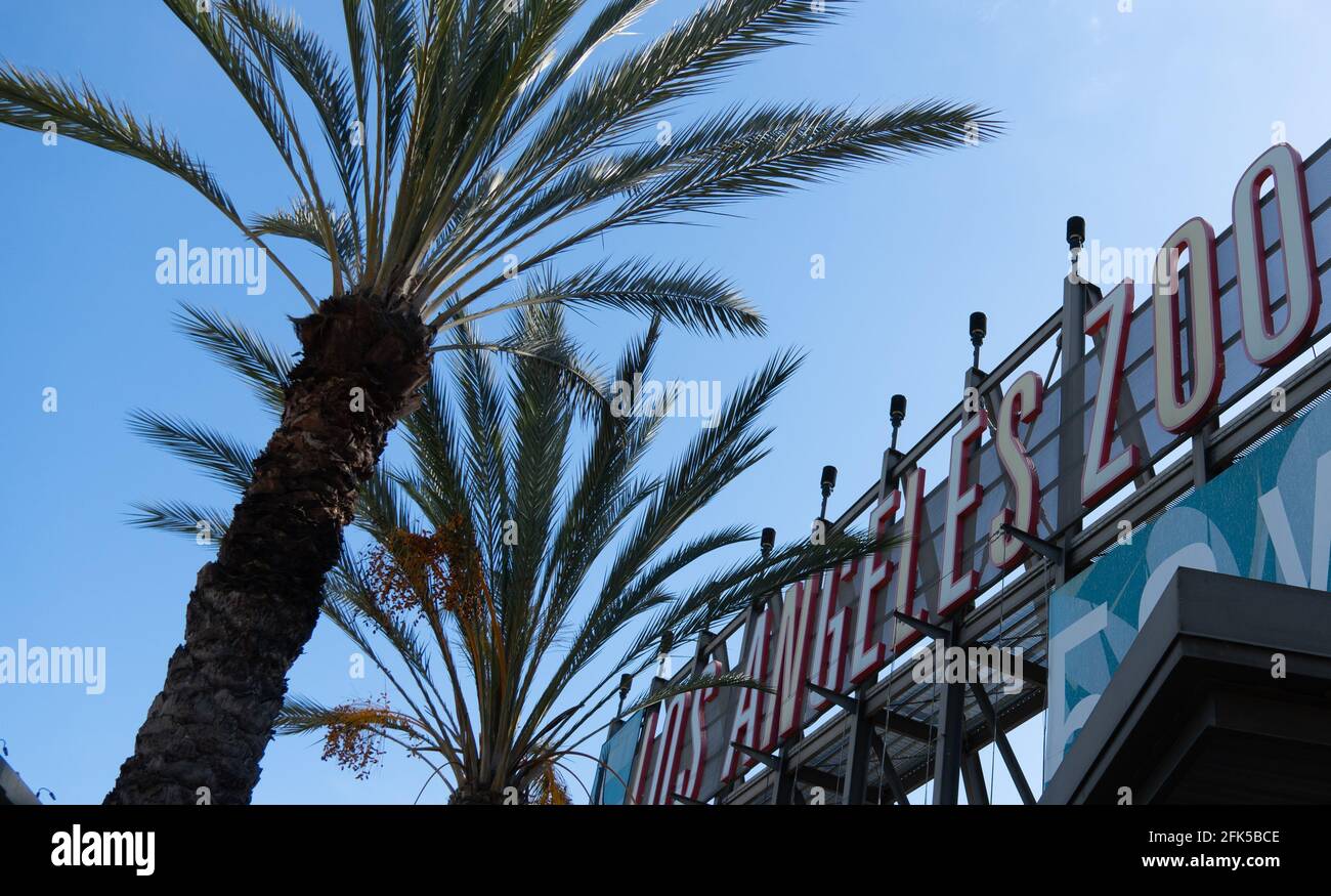 Los Angeles Zoo sign Stock Photo - Alamy