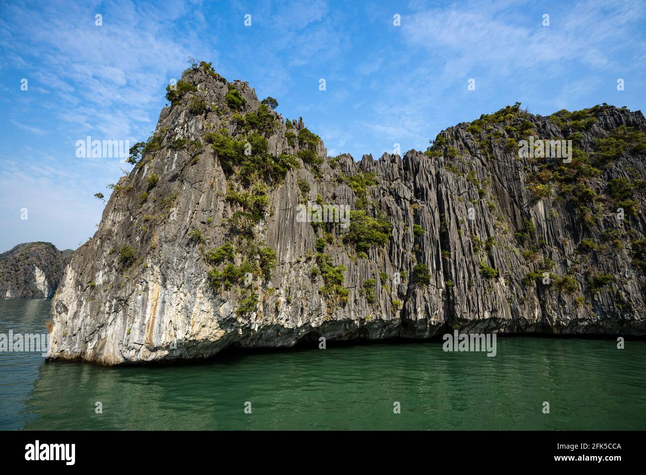Islands of the Halong Bay in Vietnam Stock Photo - Alamy