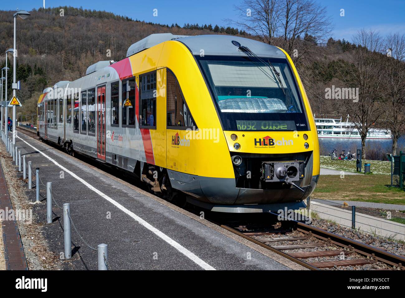HLB 3Laenderbahn Alstom Coradia LINT 41 train at Sondern station Stock ...