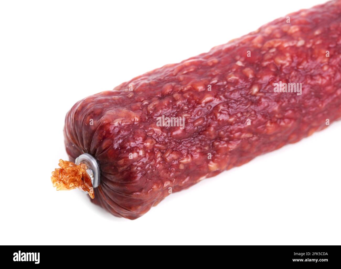 Delicious italian air-dried beef and pork salami stick in natural ...