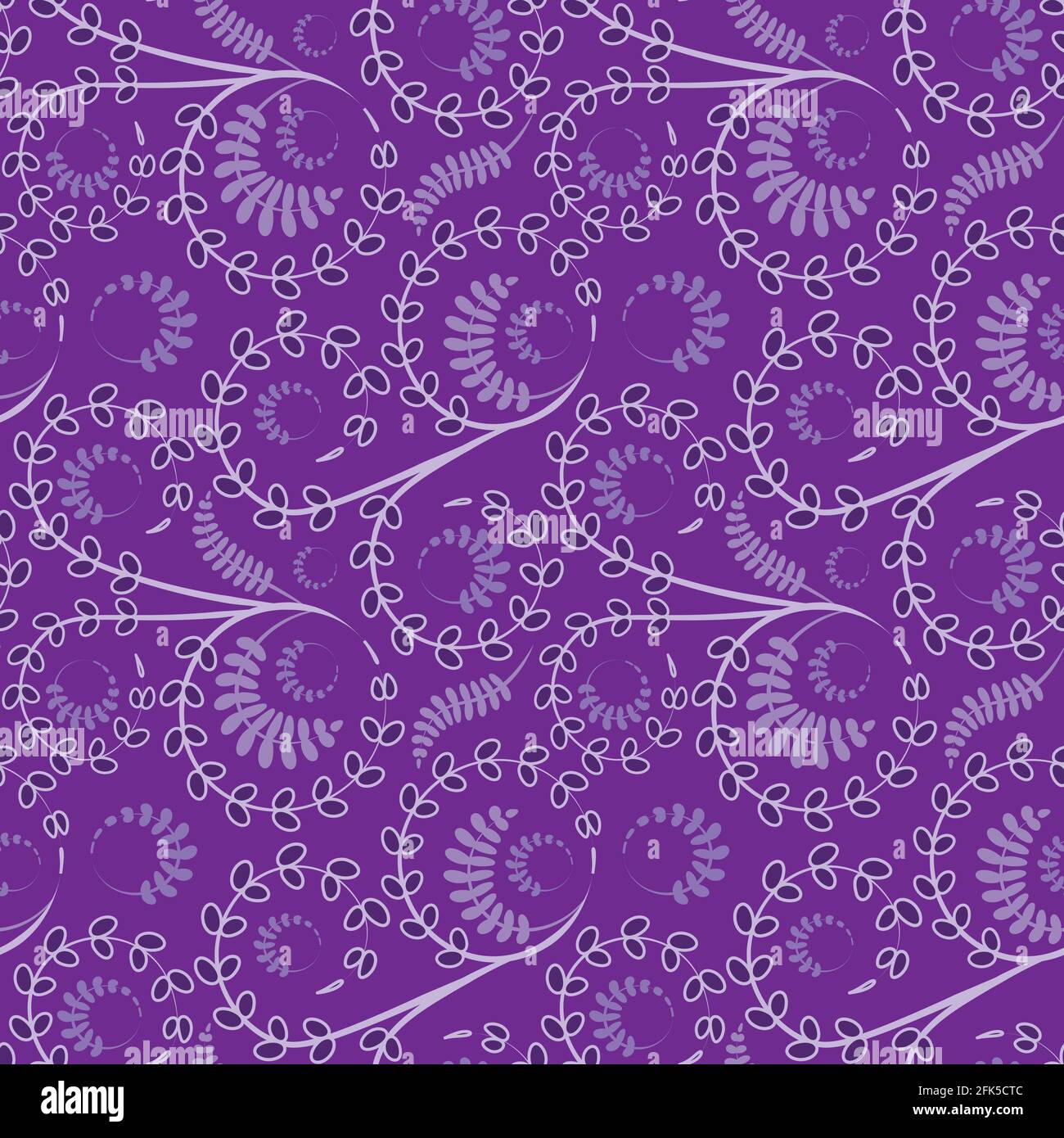 Seamless texture, pattern on a square background - flowers and leaves ...