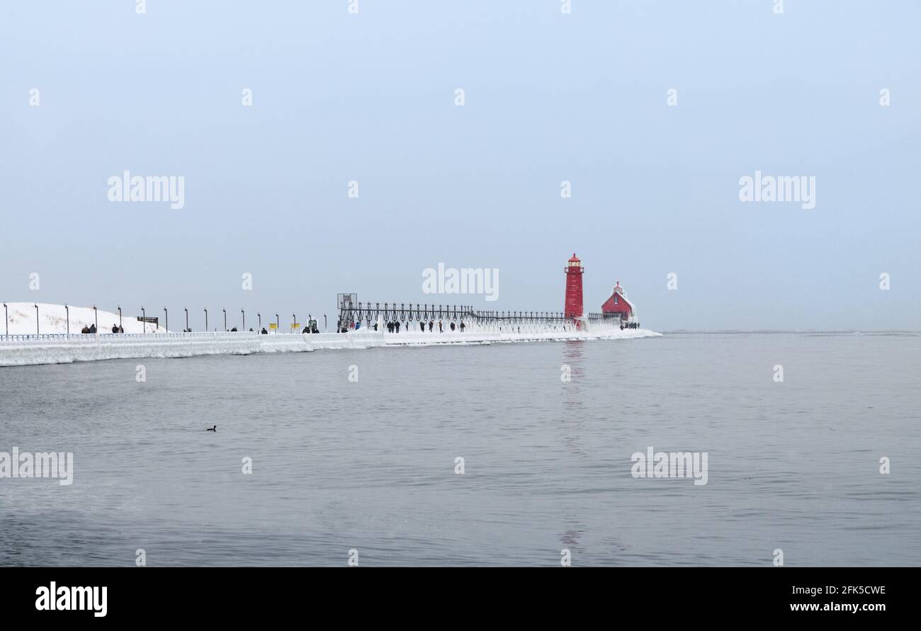 South haven south pier hi-res stock photography and images - Alamy