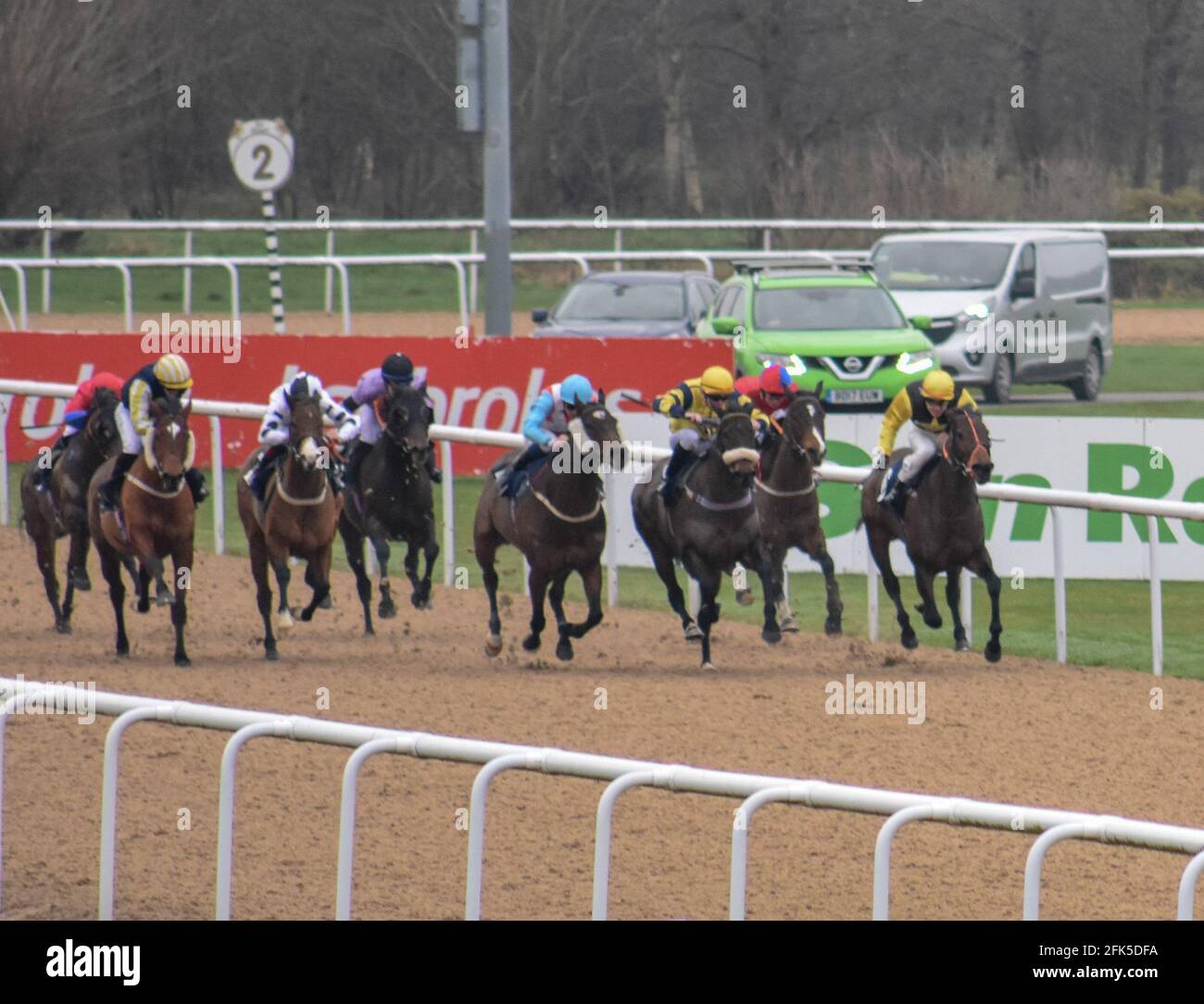Wolverhampton Races, a day at the Horse Racing Stock Photo - Alamy