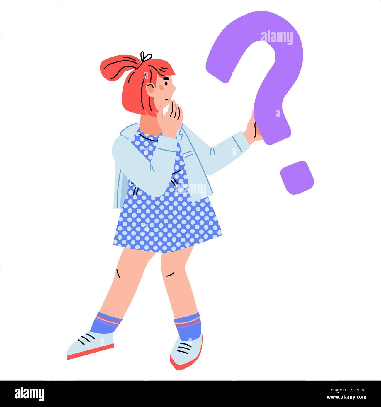 Confused Child Clipart