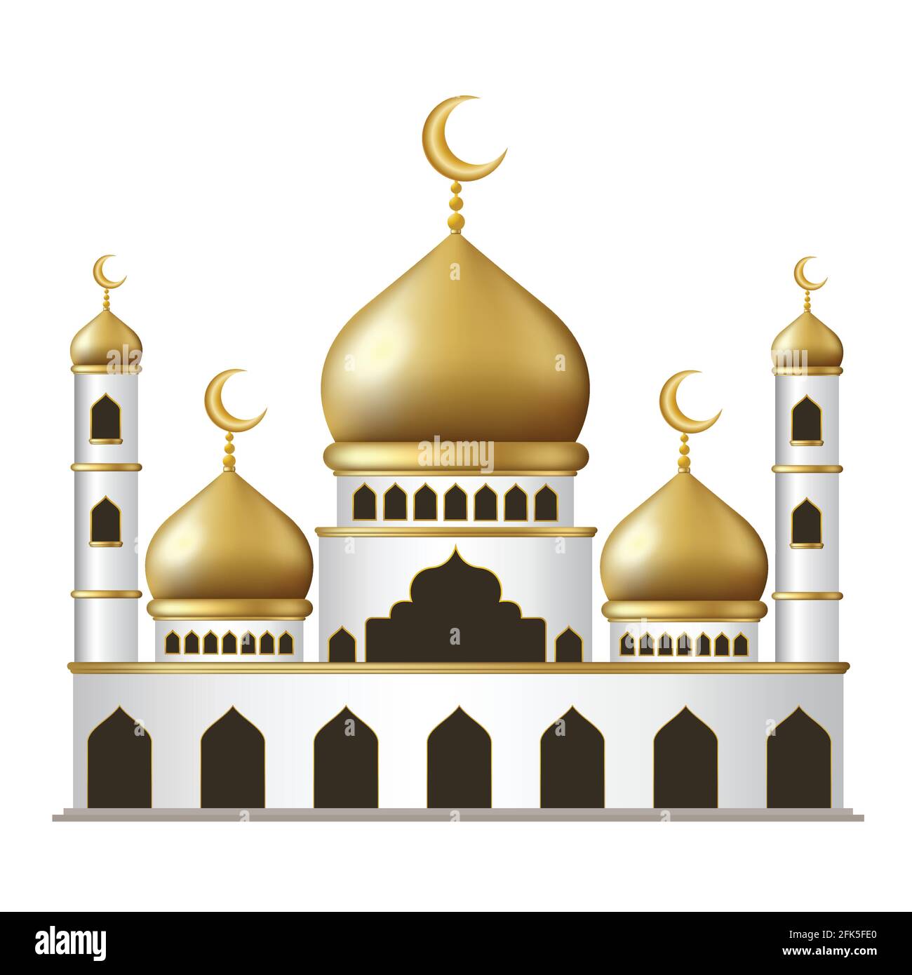 White and gold mosque hi-res stock photography and images - Alamy