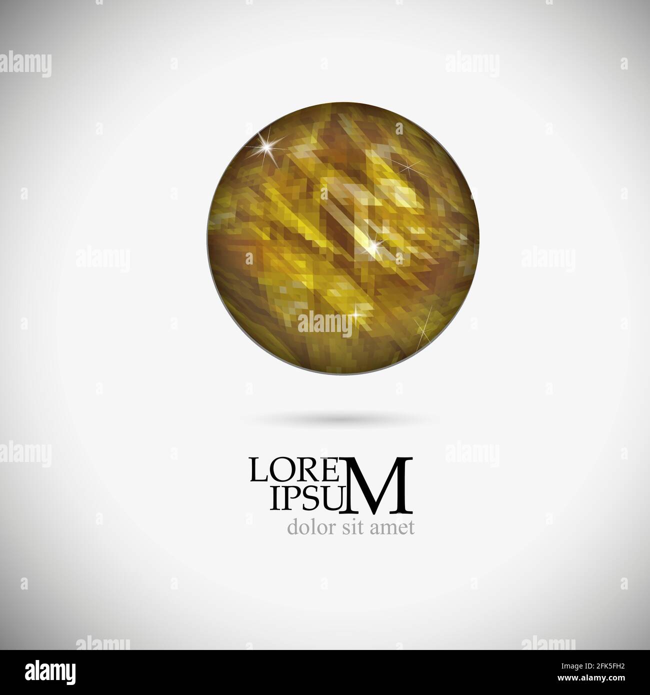 Golden abstract logo ball. Vector illustration Stock Vector Image & Art ...