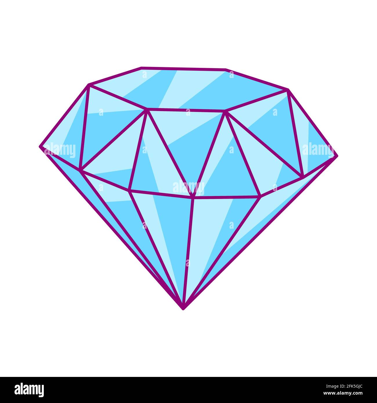 Illustration of shiny diamond. Picture for decoration children holiday ...