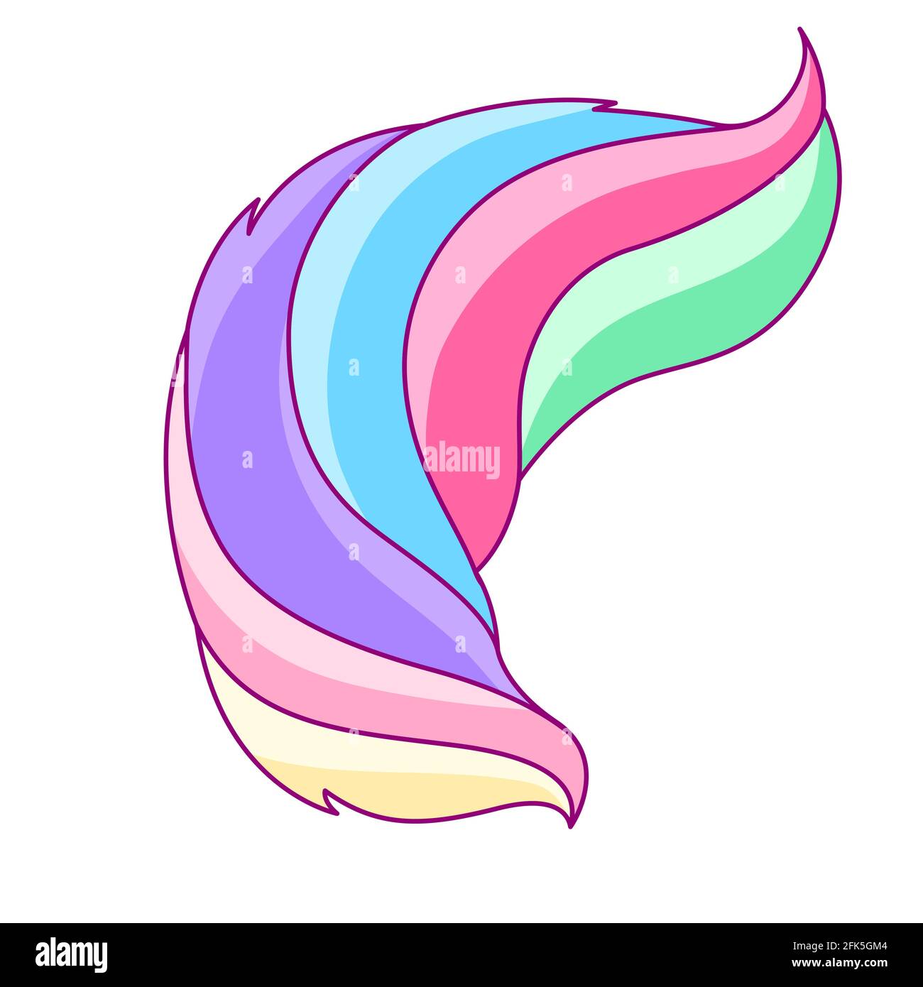 Illustration of abstract colored swirl. Colorful bright curls Stock ...