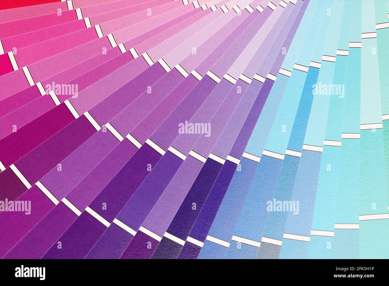 Closeup of multicolored palette with color swatches background Stock ...