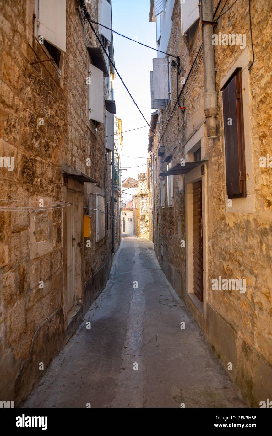 Buildings in Lozisca . Brac island. Croatia Stock Photo - Alamy
