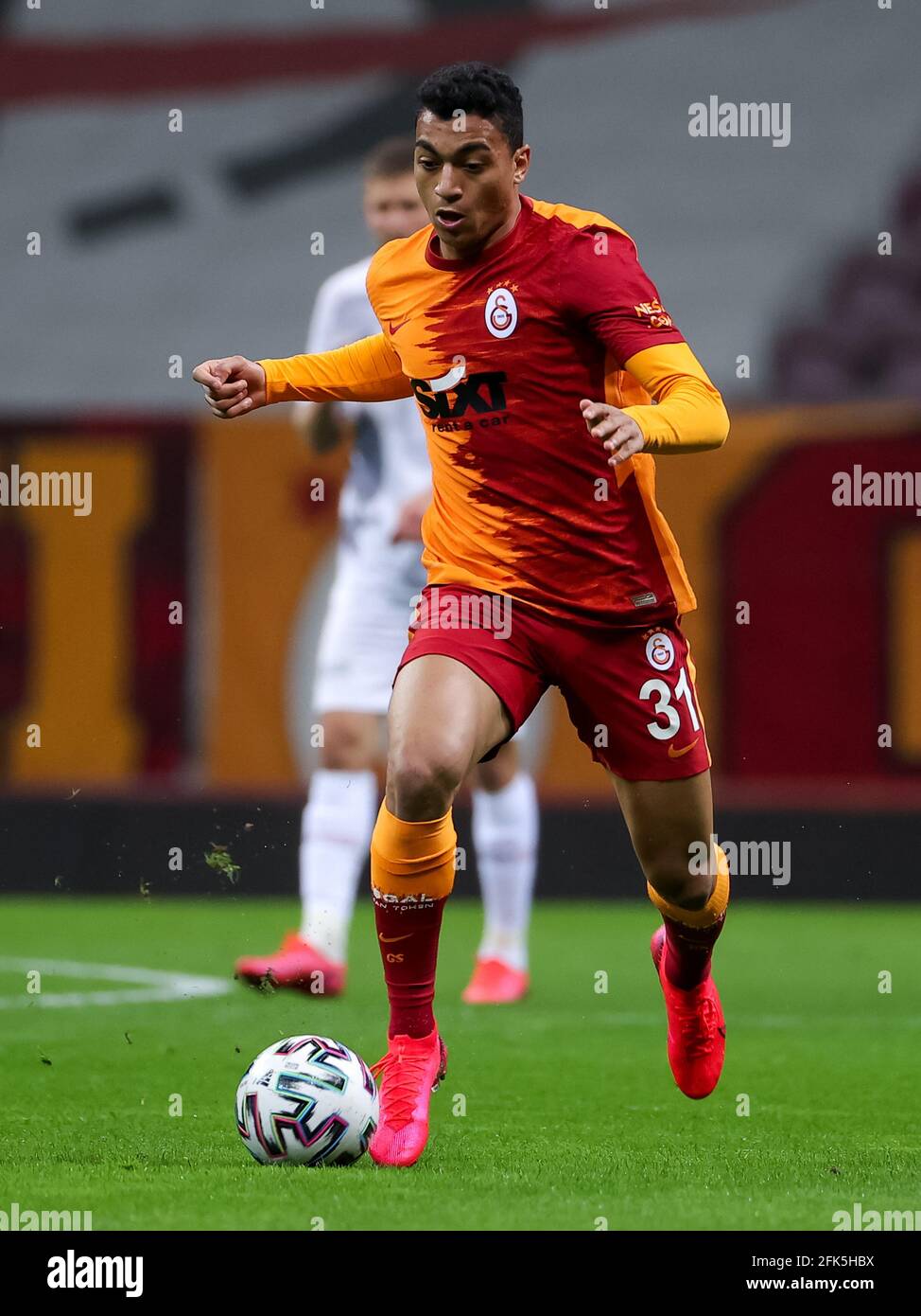 ISTANBUL, TURKEY - APRIL 28: Mostafa Mohamed of Galatasaray during the ...