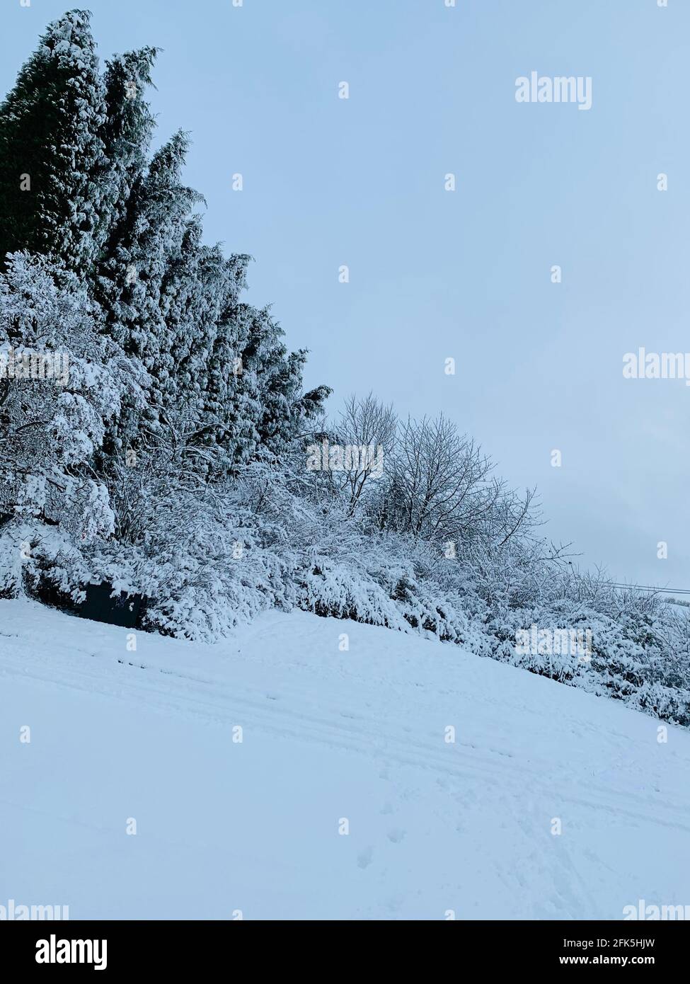 Snowy walk scene hi-res stock photography and images - Alamy