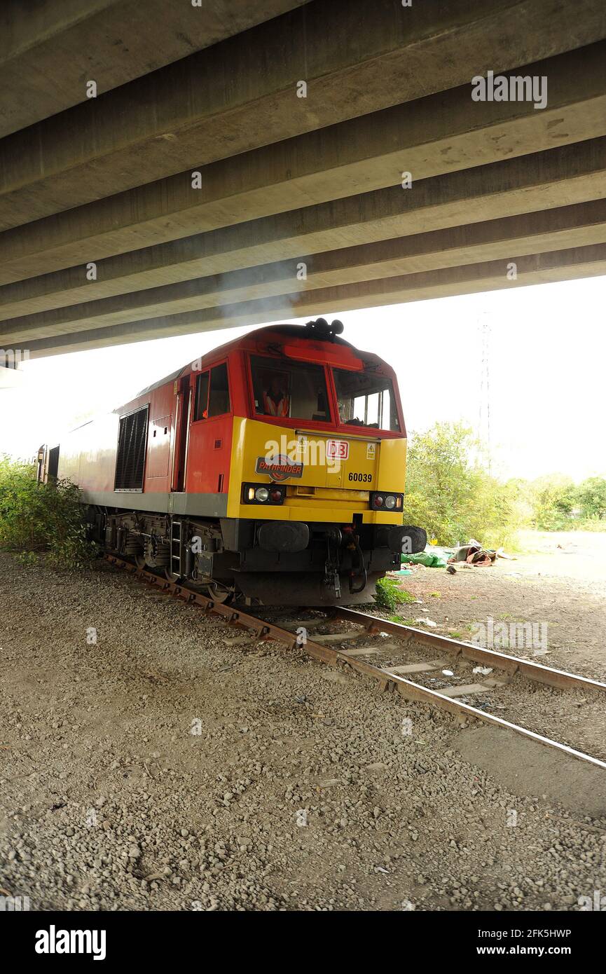 "60039" heads the "Taffy Tug 2" Railtour away from Baglan Bay Stock ...