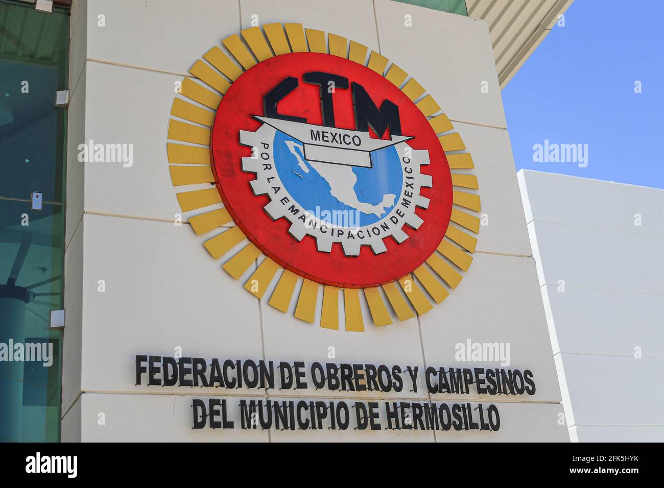 Confederation of Workers of Mexico CTM SONORA, CTM Hermosillo. Facade ...