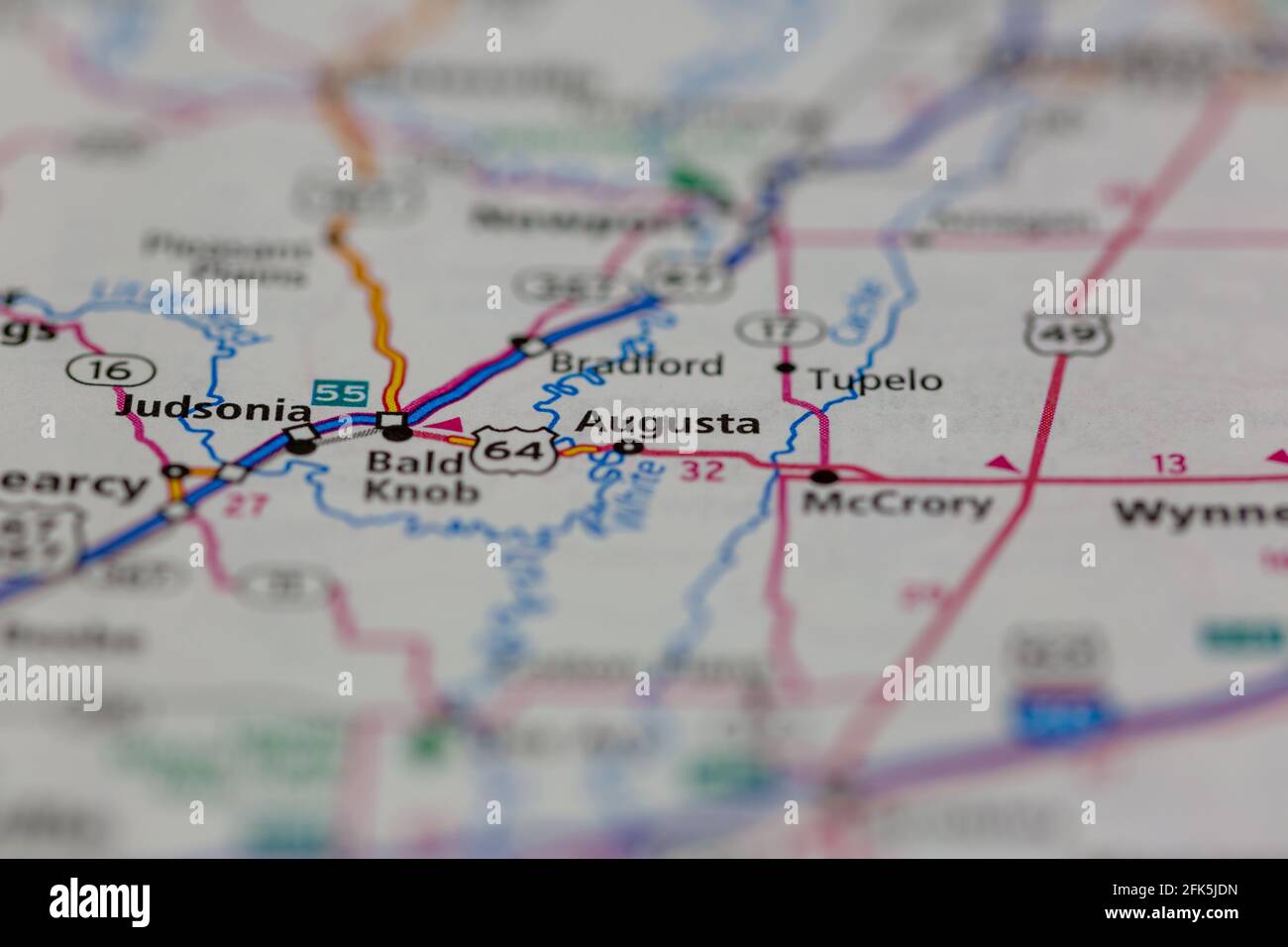 Map of augusta arkansas hi-res stock photography and images - Alamy