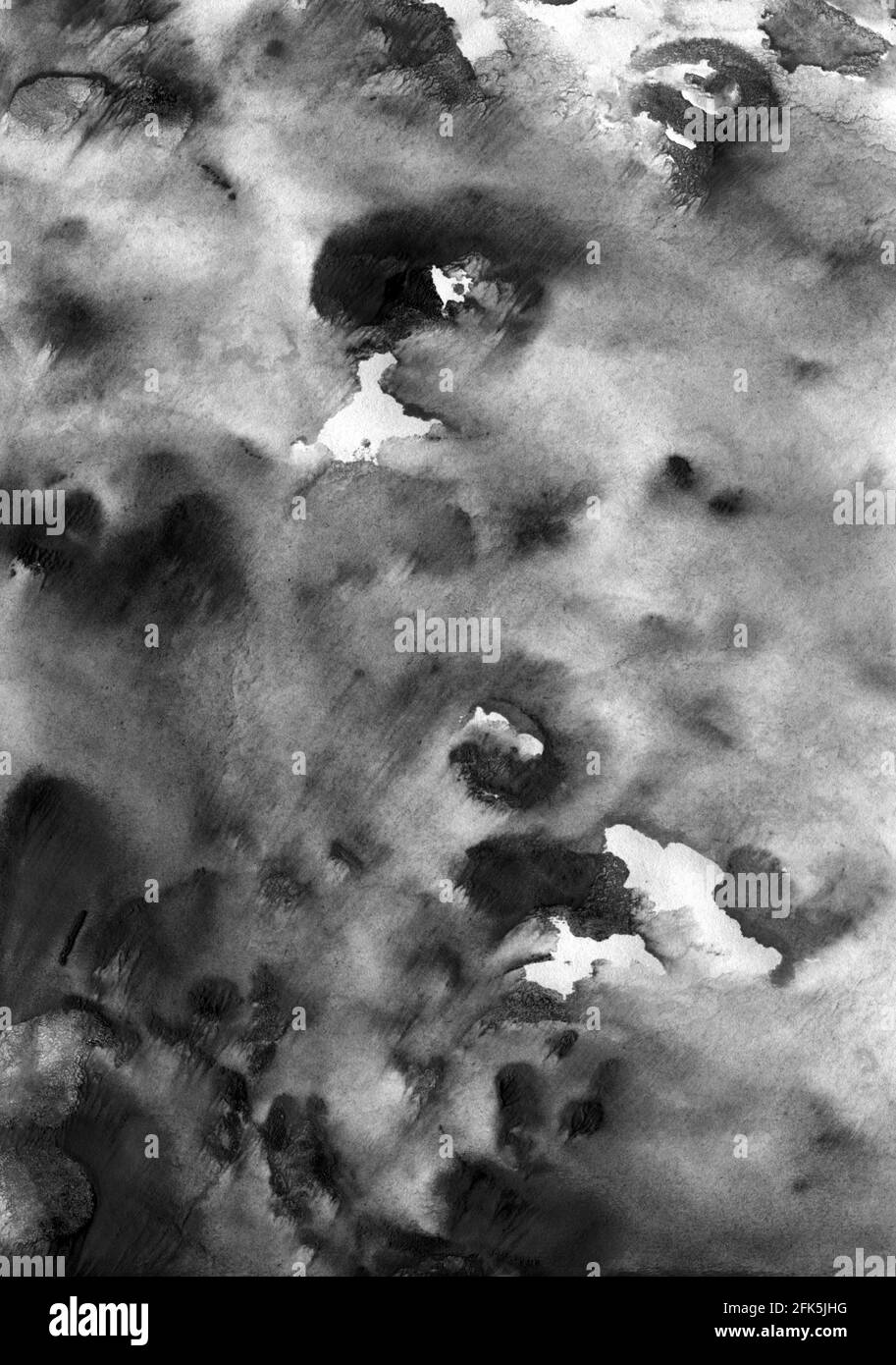 Graphite background. Simple abstract black-white watercolor, animal ...