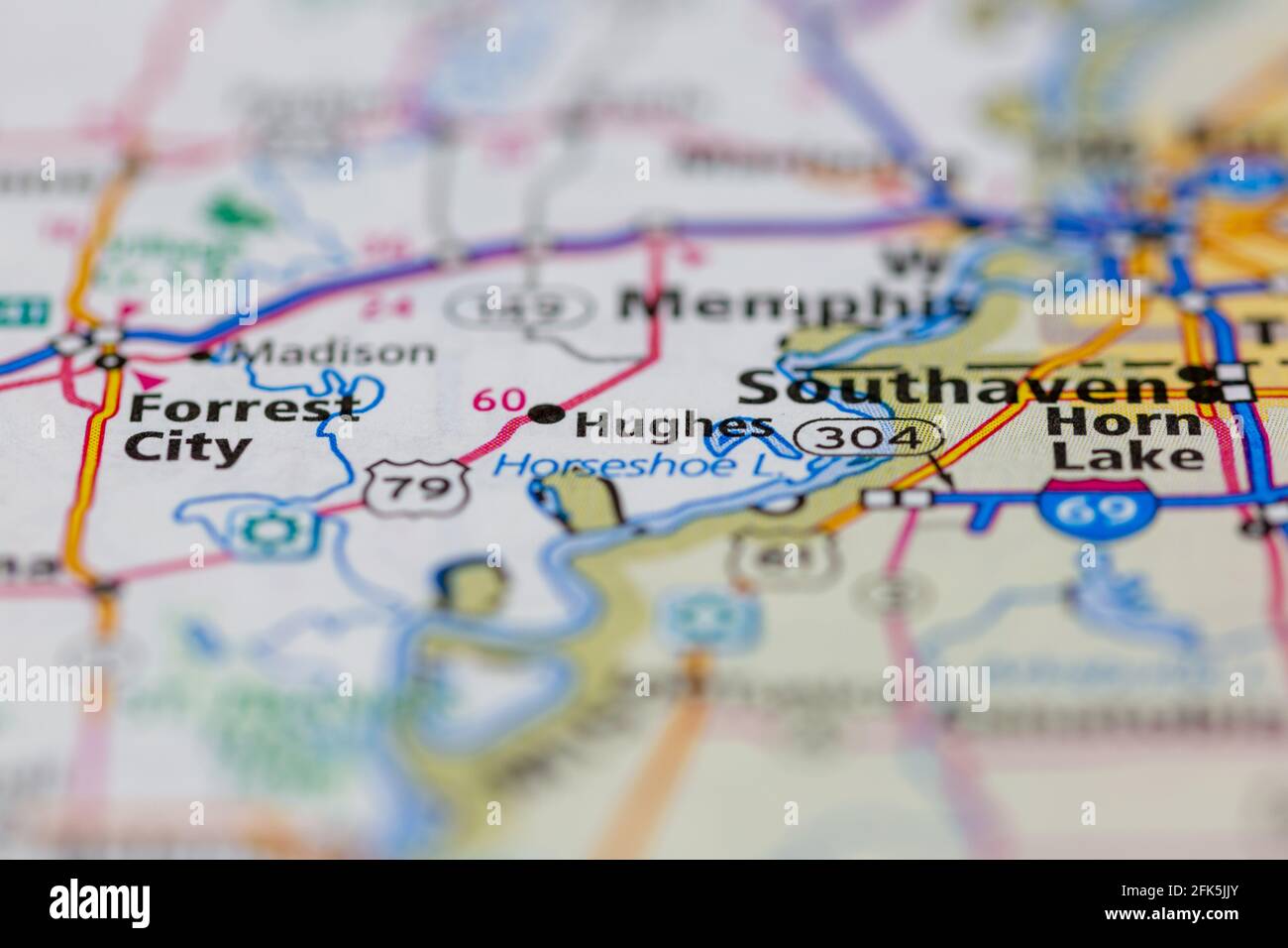 Hughes on a map hi-res stock photography and images - Alamy